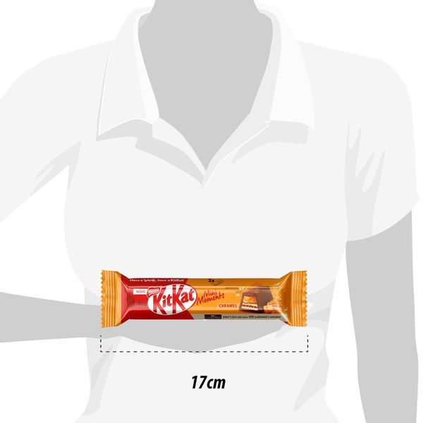 Wafer Recheado Kit Kat Mini Moments Caramelo 34,6g - superprix