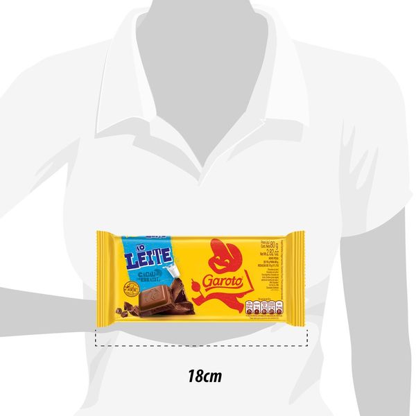 Tablete Chocolate Garoto Leite 80g - superprix