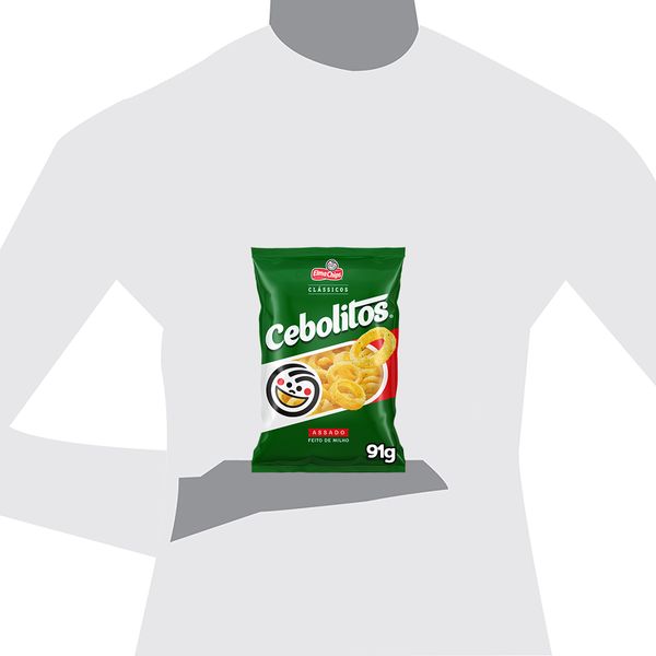 Salgadinho de Milho Cebola Elma Chips Cebolitos 91G - superprix